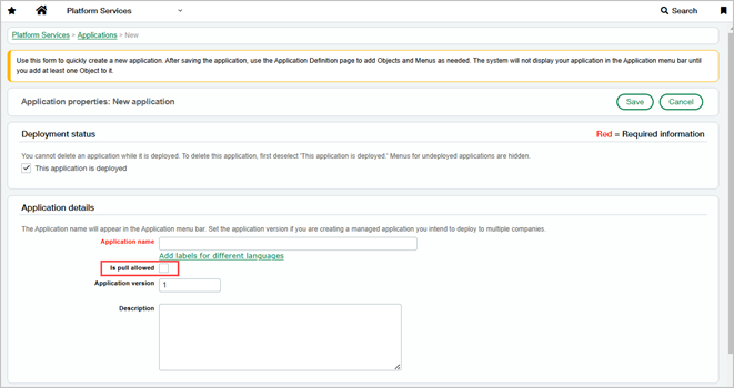Create and publish an application using Application management—Beta