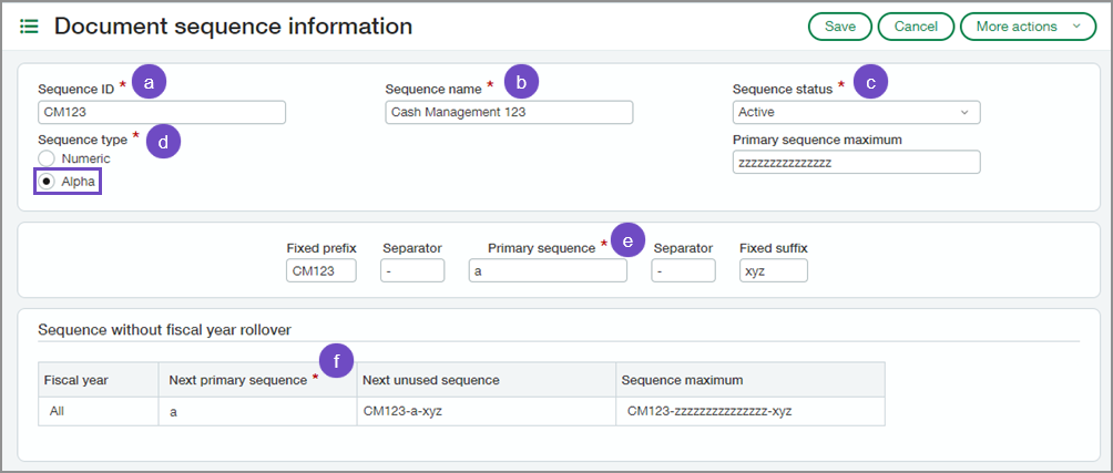 Alpha sequencing for reconciliation