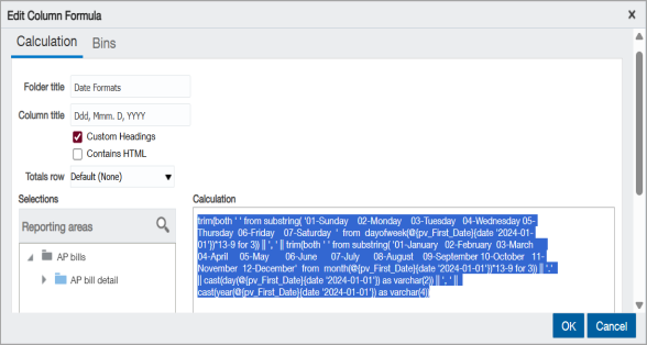 Date Format template