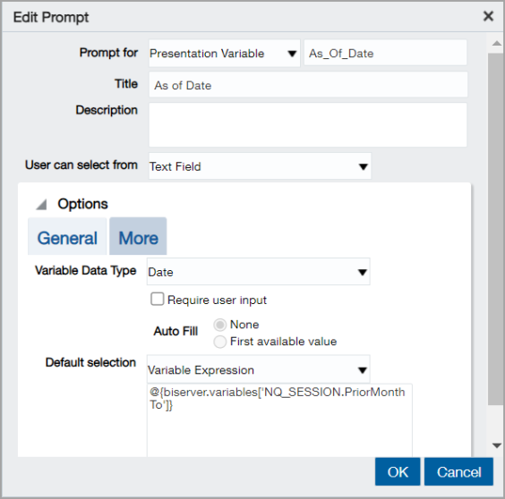 Work with ICRW session variables