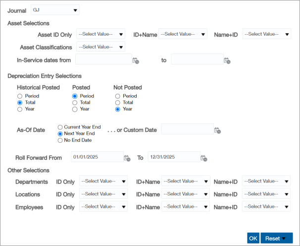 Analyze fixed assets, depreciation, and NBV with ICRW