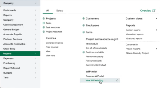 Utiliser l’exonération automatisée des WIP pour les soldes actif des WIP